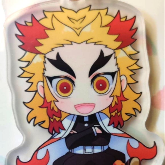 No Brand | Accessories | Rengoku Demon Slayer Acrylic Keychain | Poshmark
